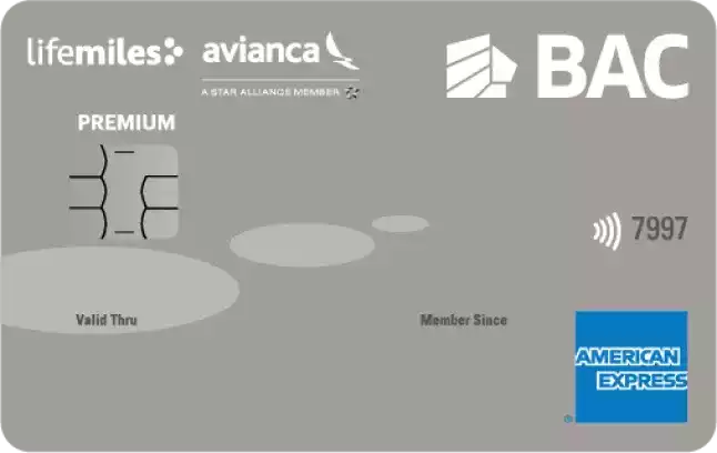 Tarjeta LifeMiles Platinum AMEX Honduras | BAC Credomatic